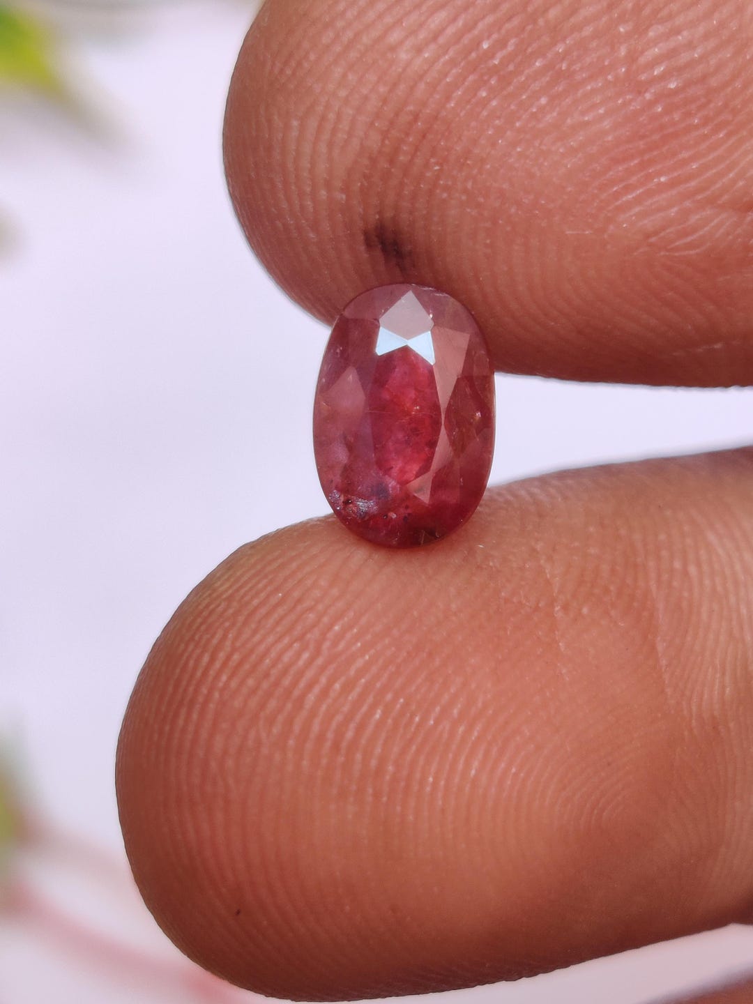 Natural Transparent Ruby Gemstone, Untreated South Indian Ruby Gemstone ...