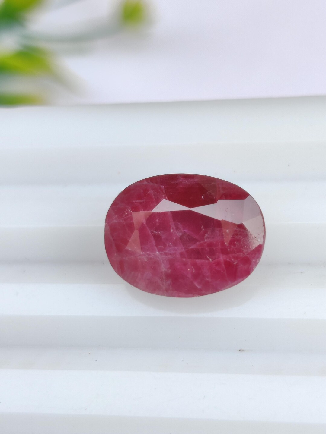 Unique Pink and Red Ruby Gemstone, Untreated Ruby Gemstone, Faceted ...