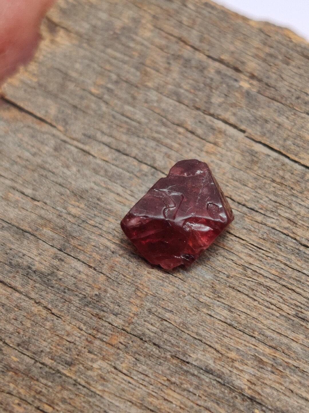 Burmese Red Spinel Raw, Octahedral Spinel Crystal, Natural Spinel ...