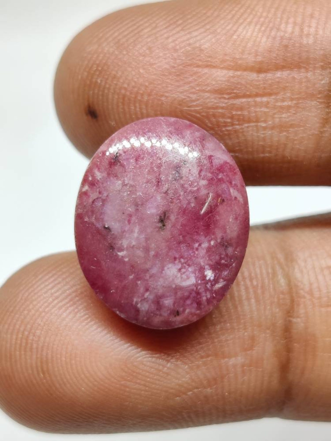 Natural Ruby Cabochon Untreated Ruby Gemstone Indian Ruby | Etsy
