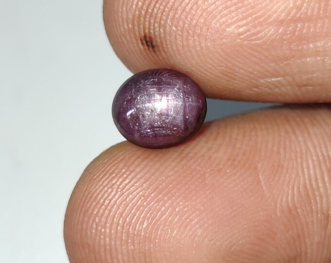 Indian Star Ruby Cabochon, Untreated Star Ruby Gemstone, Natural Star Ruby Cabochon, 8.5×7×4.8 ...