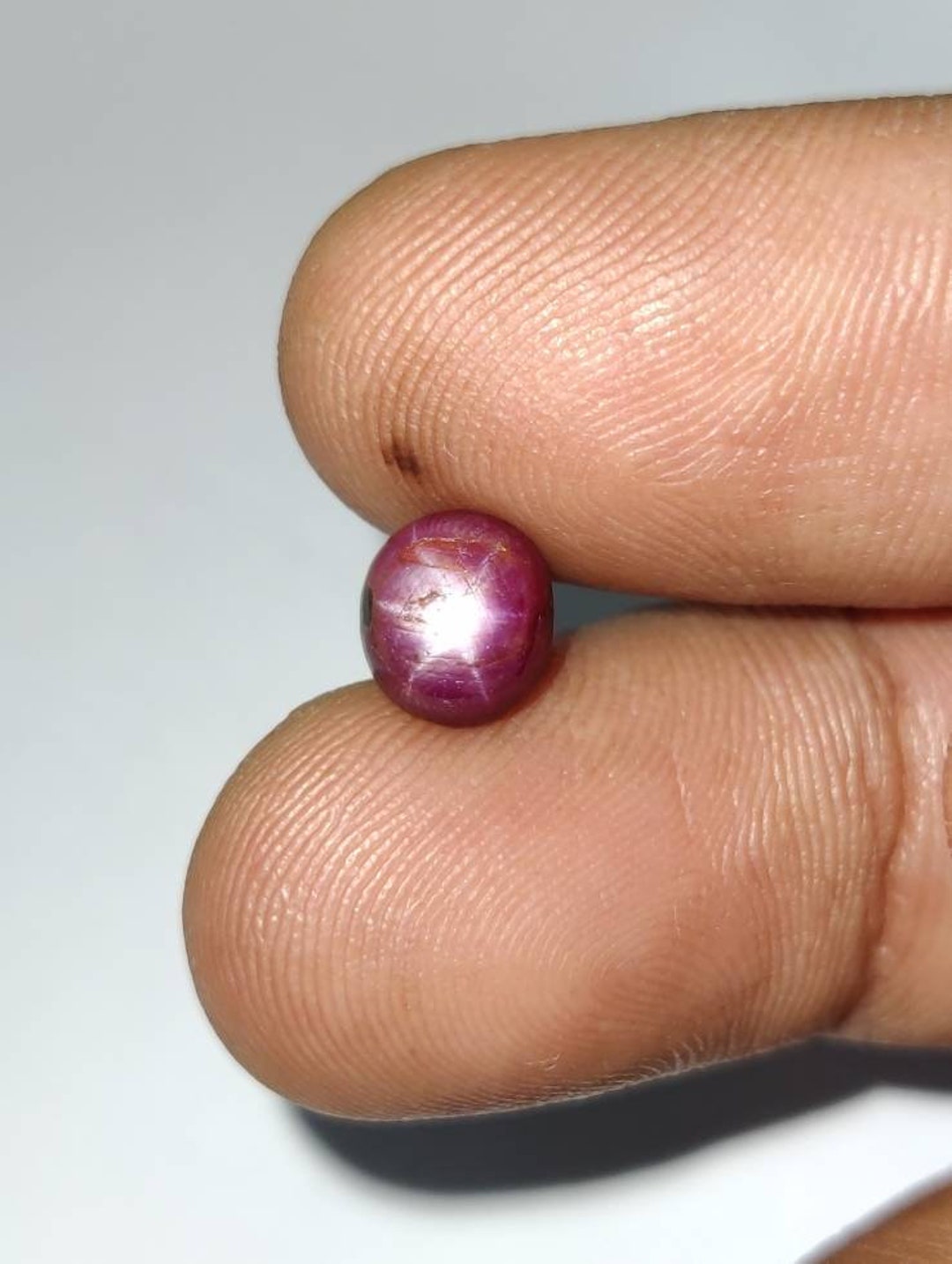 Red Star Ruby Cabochon, Loose Star Ruby Gemstone, Naturall Star Ruby ...