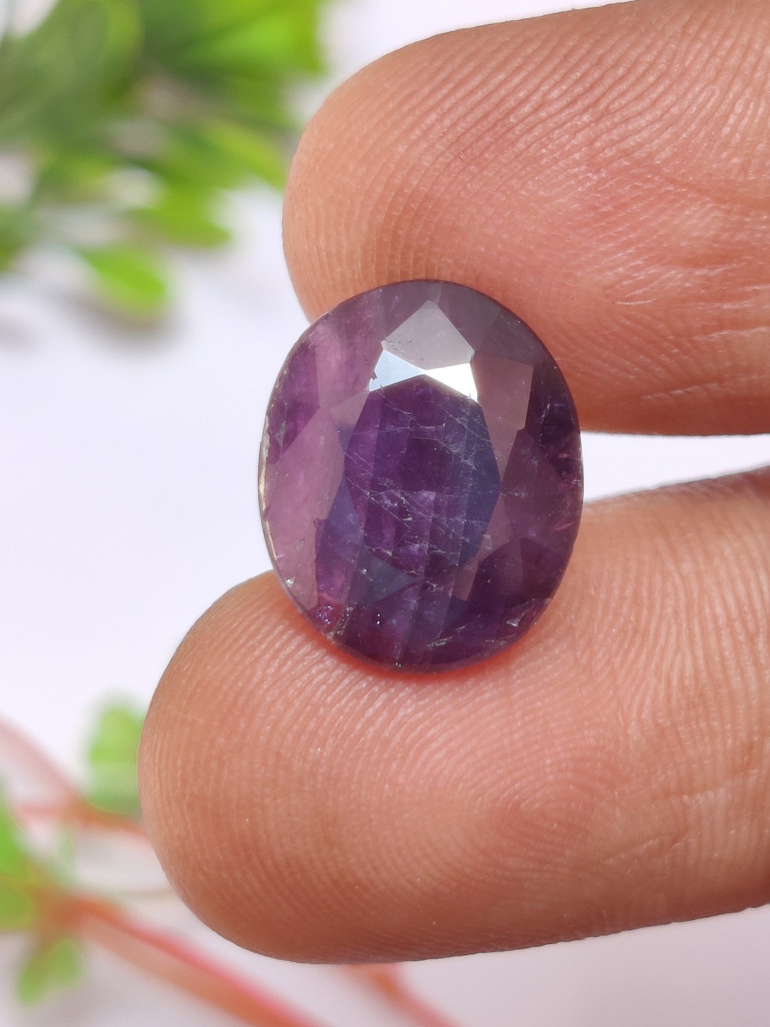Fine Quality Natural Purple Sapphire Gemstone, Untreated Winza Sapphire ...