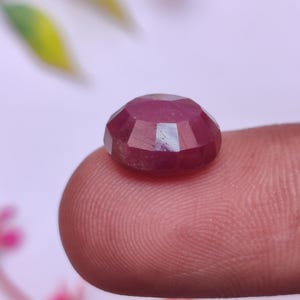 Natural Silversheen Red Ruby Gemstone, Untreated Ruby Gemstone, Faceted Ruby for Gift and ...