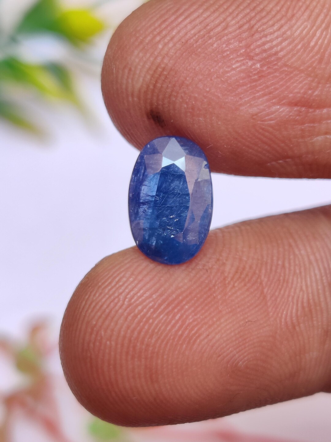 Untreated Burmese Light Blue Sapphire Gemstone, Natural Mogak Blue ...