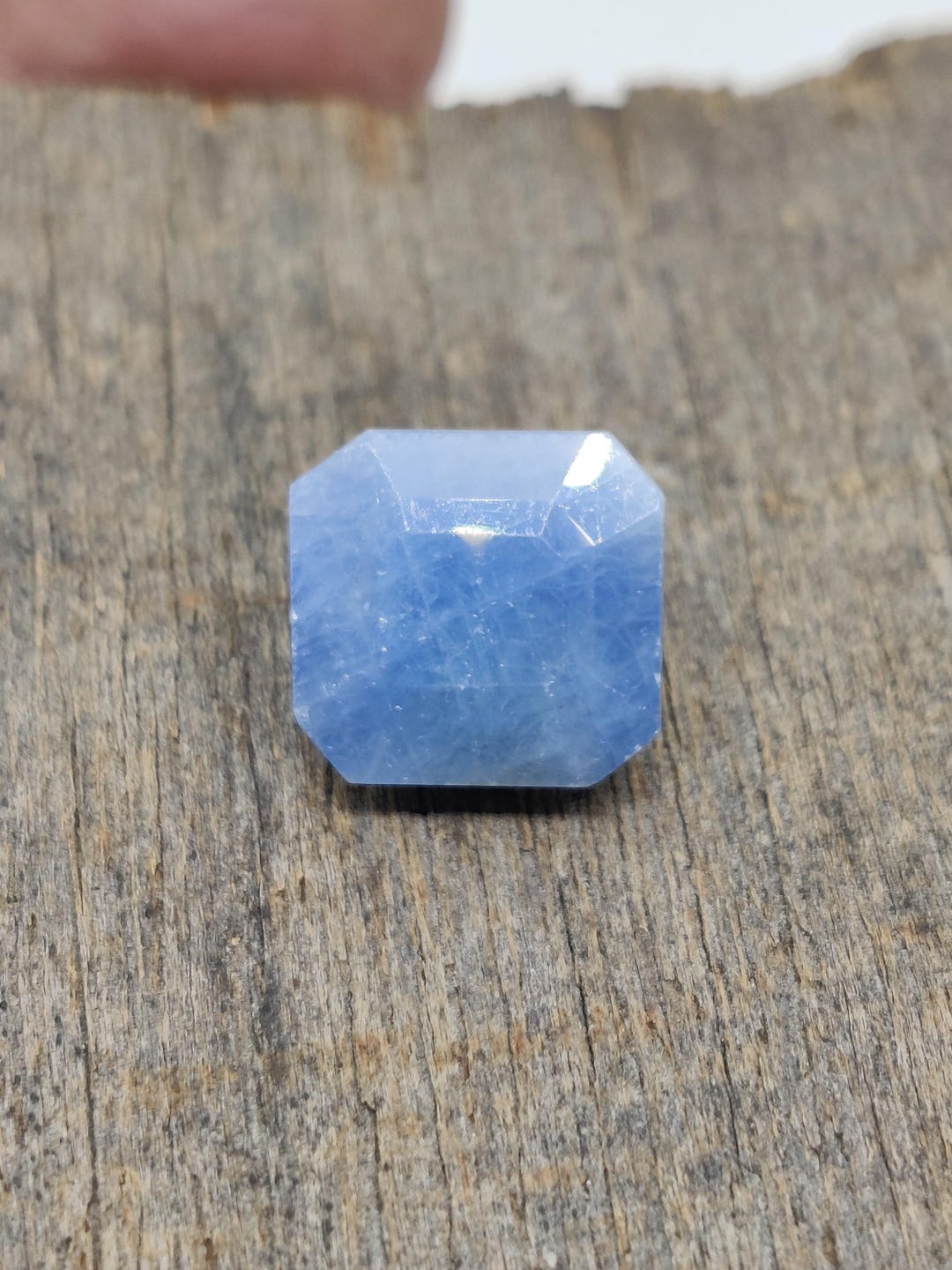 Natural African Blue Sapphire Gemstone, Faceted Light Blue Sapphire ...