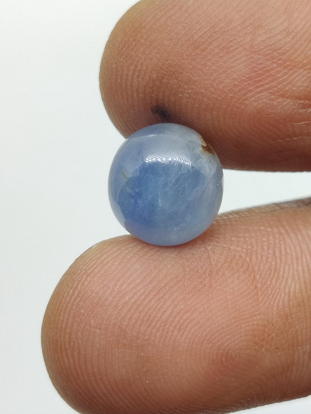 Natural Burmese Light Blue Sapphire Cabochon, Untreated Burma Blue ...