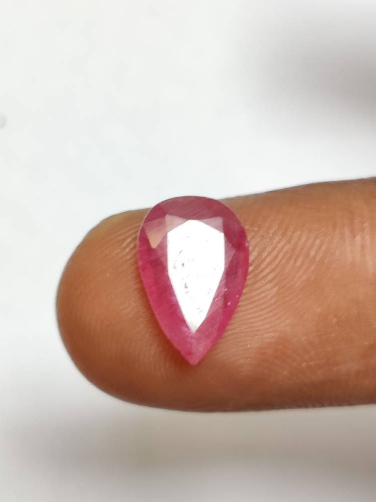 Natural Old Burmese Ruby Gemstone Faceted Burma Ruby - Etsy