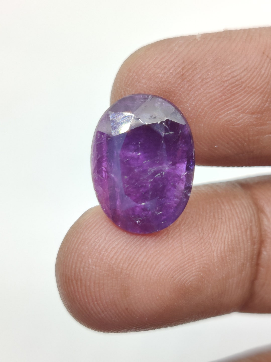 Fine Quality Natural Purple Sapphire Gemstone, Untreated Winza Sapphire ...