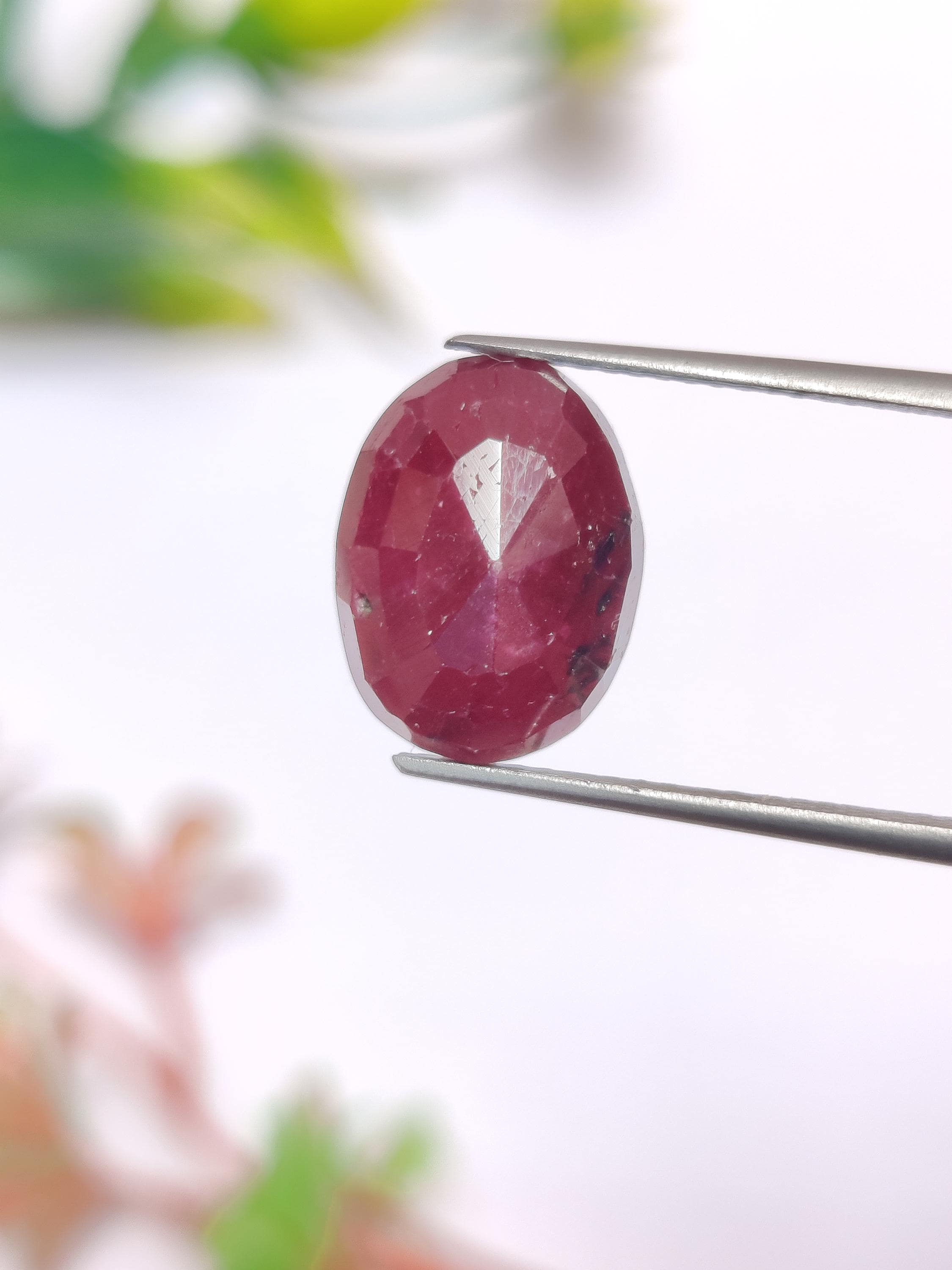 Blood Red Ruby Gemstone, Silversheen Red Ruby Gemstone, No Heat Ruby ...