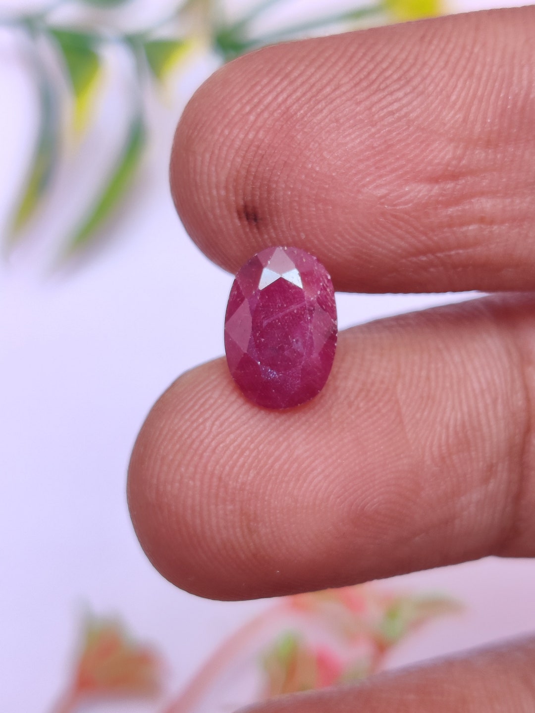 Natural Red Ruby Gemstone, Untreated Ruby Gemstone, Faceted Ruby for ...