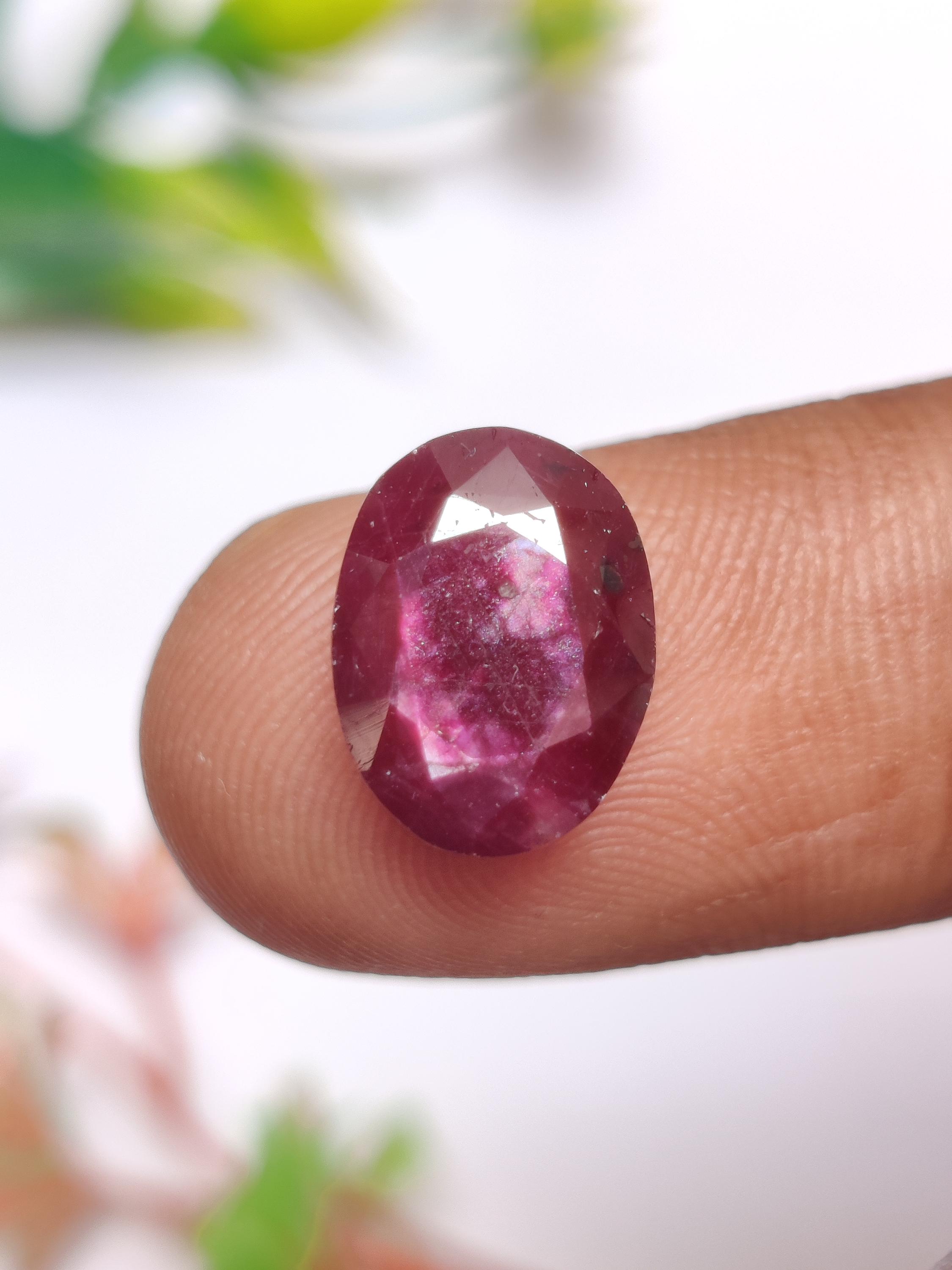 Blood Red Ruby Gemstone, Silversheen Red Ruby Gemstone, No Heat Ruby ...