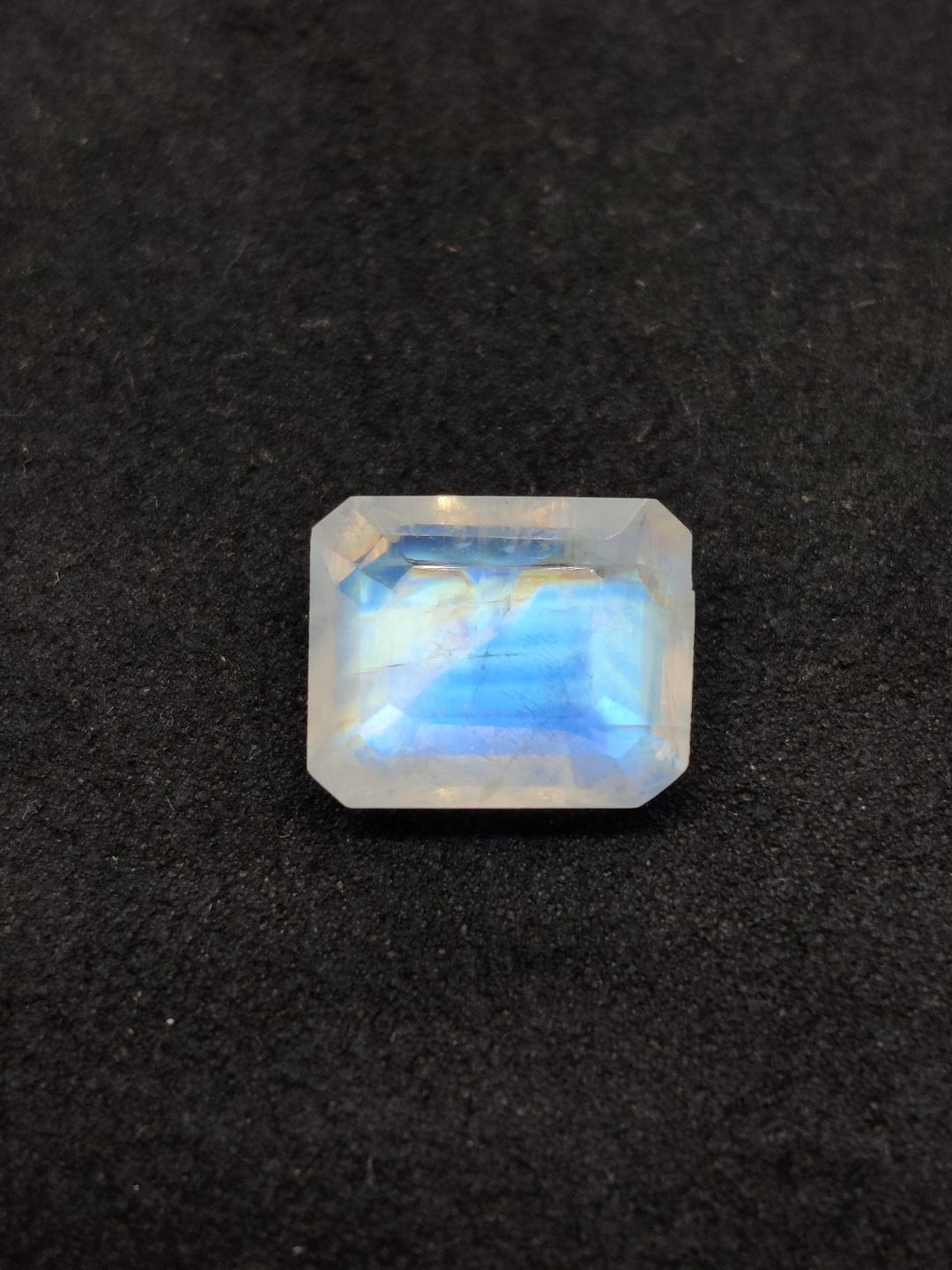Natural Blue Moonstone Gemstone, Faceted Rainbow Moonstone Gemstone ...