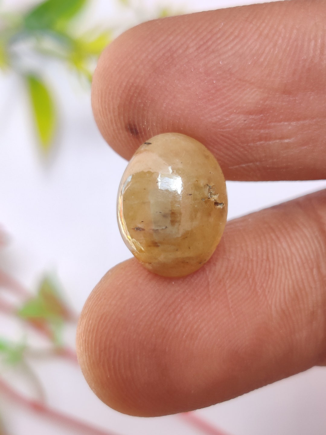 Natural Yellow Sapphire Cabochon, No Heat Yellow Sapphire Gemstone ...