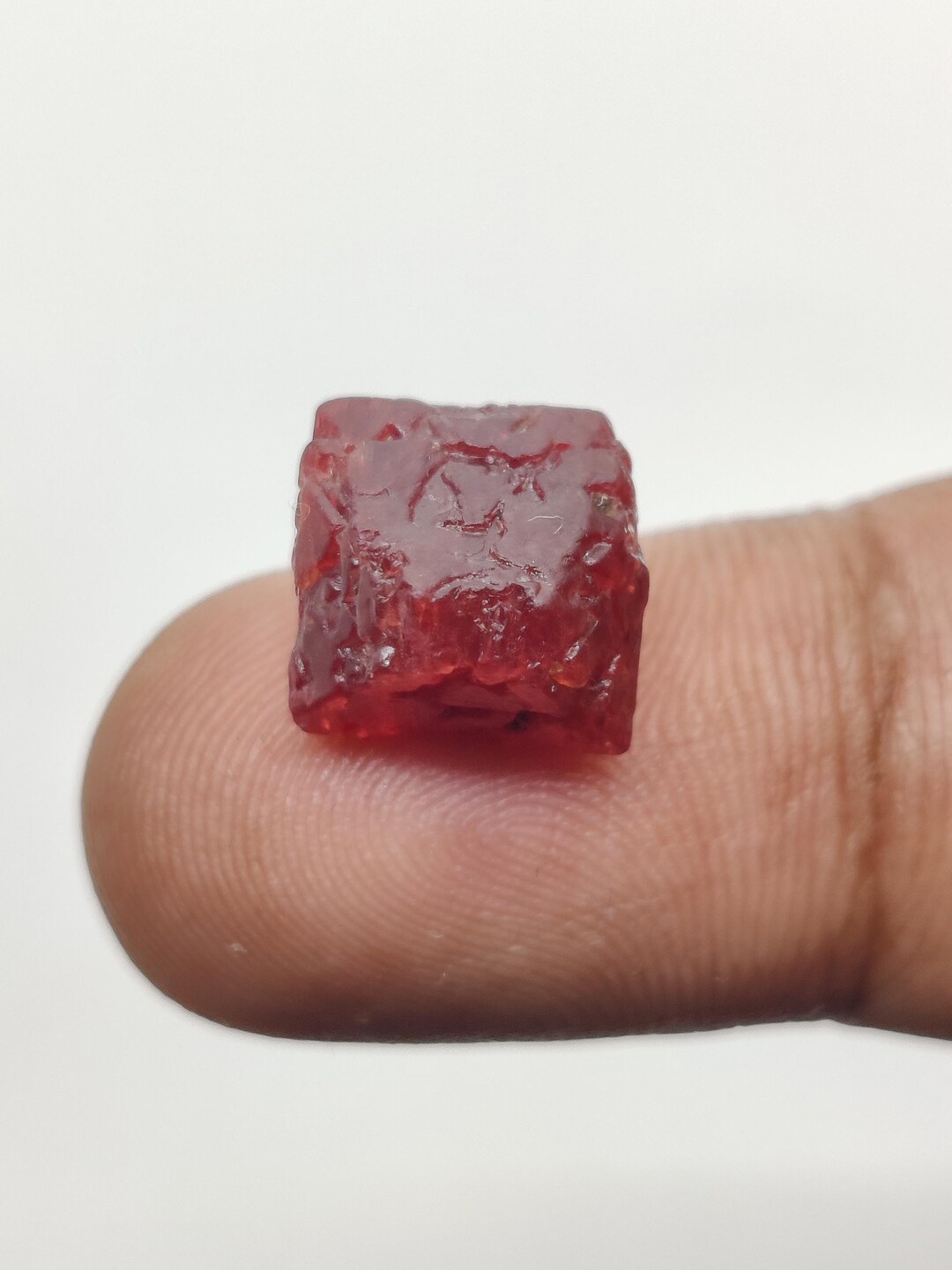 Burmese Red Spinel Raw, Octahedral Spinel Crystal, Natural Spinel ...
