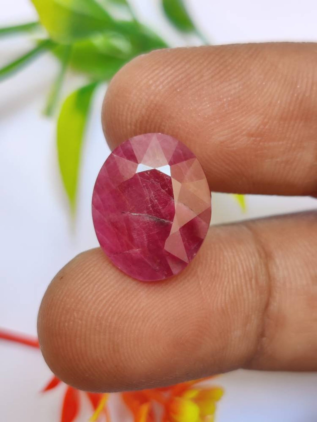 Natural Red Ruby Gemstone, Untreated Ruby Gemstone, Faceted Ruby for ...