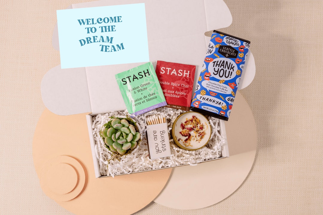 New Employee Gift Box | New Hire Gift | Welcome to the Dream Team Gift ...