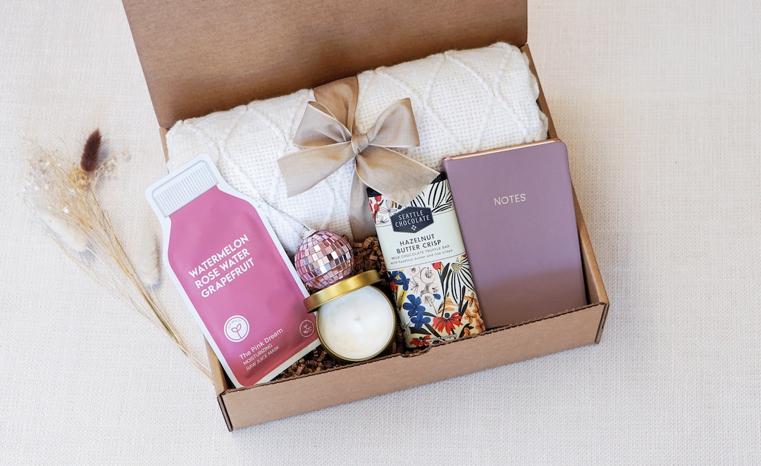 Classy Birthday Gift Basket | Cozy Fun Birthday Gift With Blanket ...