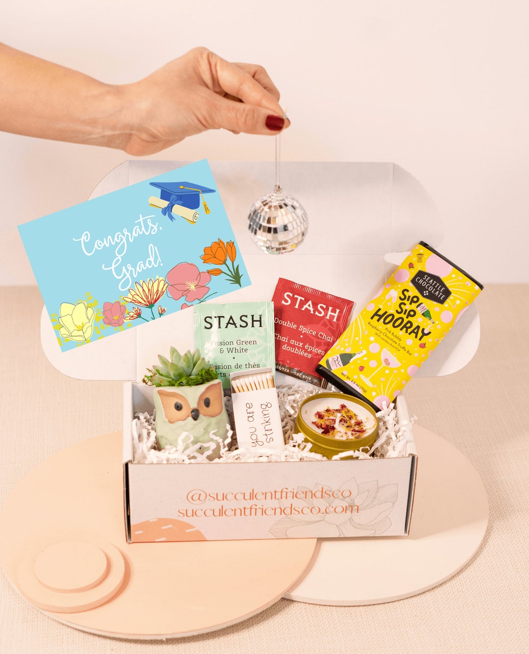 2024 Graduation Gift Box | Cute Graduation Succulent Box | Congrats ...