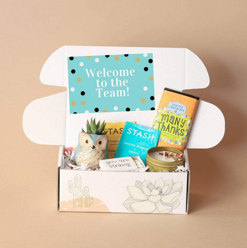 New Employee Gift Box | New Hire Gift | Welcome to the Team | Admin Day ...