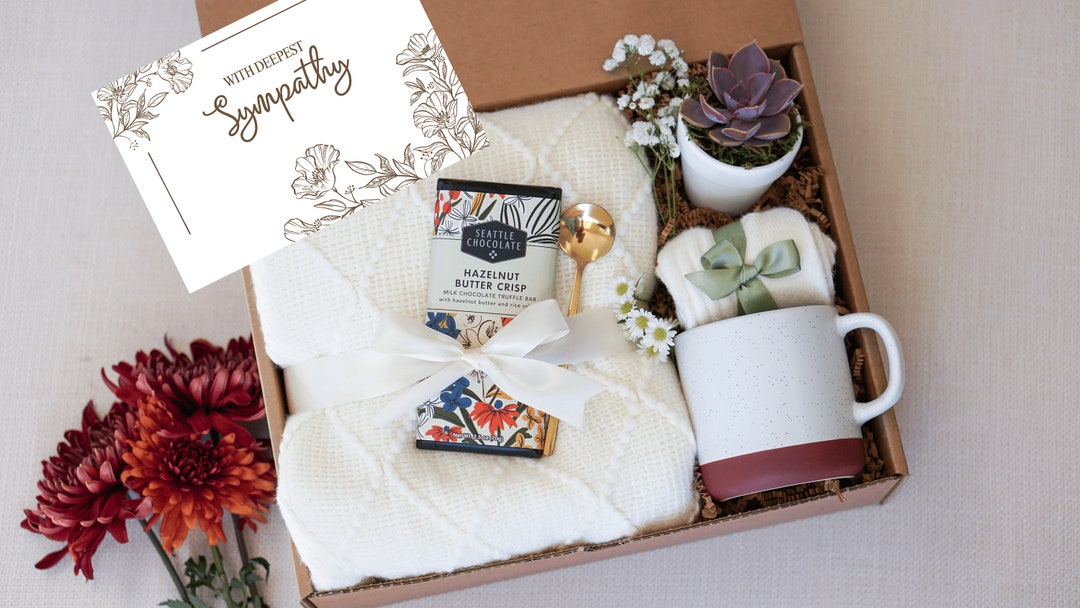 Bereavement Care Package, Sympathy Gift Basket, Hygge Gift Box With ...
