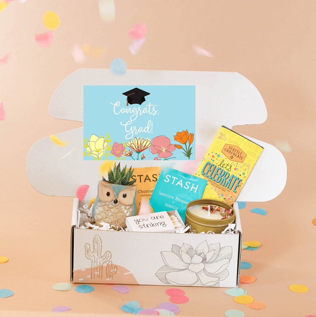 2024 Graduation Gift Box | Cute Graduation Succulent Box | Congrats ...