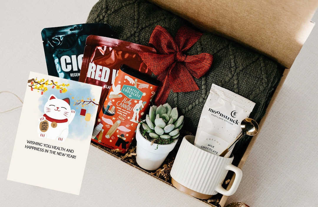 Cozy Lunar New Year Gift Happy Lunar New Year Succulent Gift Corporate ...