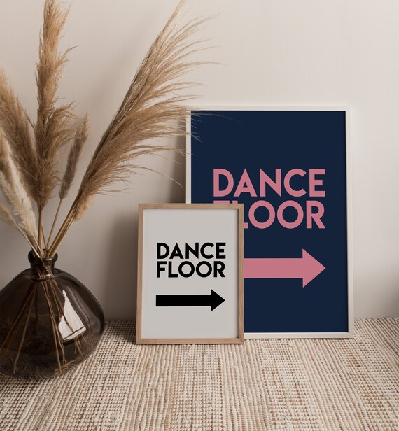 Colourful Dance Floor Typography Wall Print Perfect for | Etsy