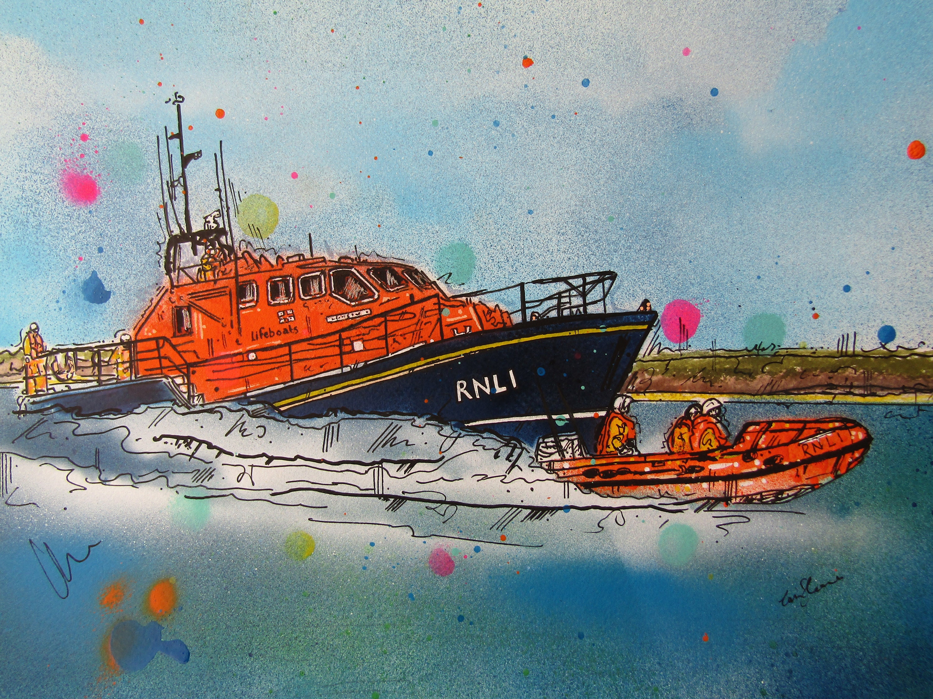 Lifeboat 'Callout' Art Print - Etsy.de