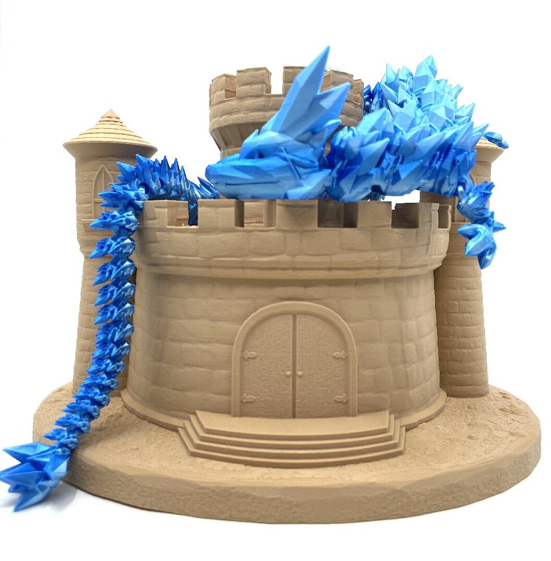 Castle Model Dragon Display Stand - Digital STL File for 3D Printing - Etsy
