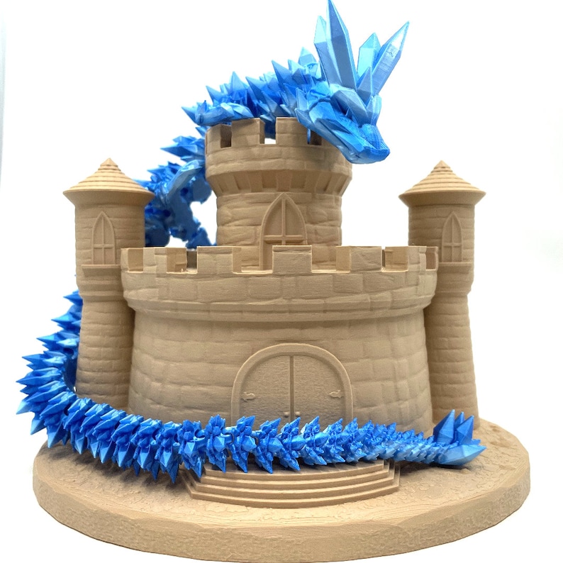 Castle Model Dragon Display Stand - Digital STL File for 3D Printing - Etsy