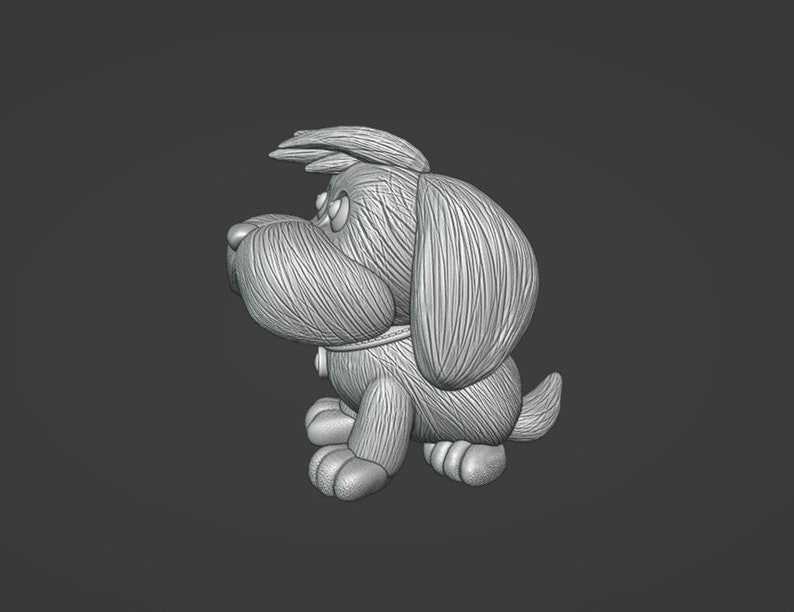 Cute Cartoon Dog STL File for 3D Printing - Etsy