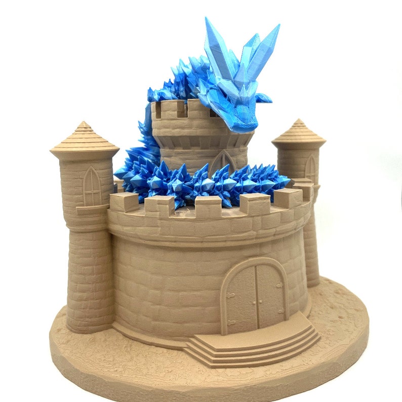 Castle Model Dragon Display Stand - Digital STL File for 3D Printing - Etsy