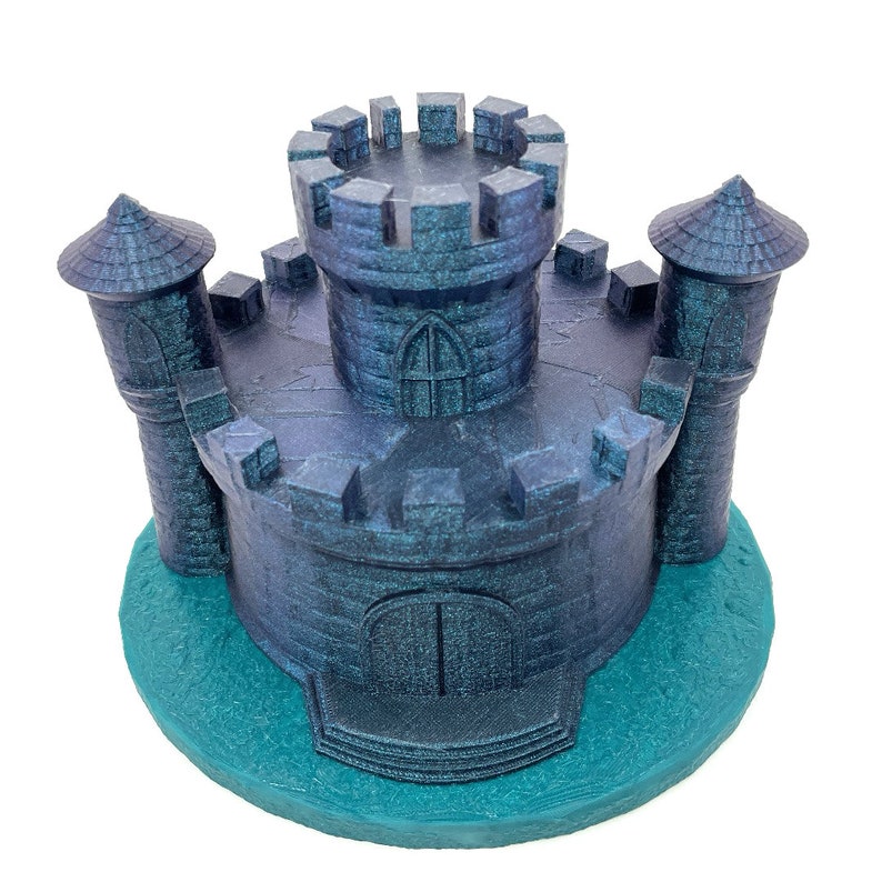 Castle Display Stand for Articulated Dragon, Titanium Castle With Dark ...