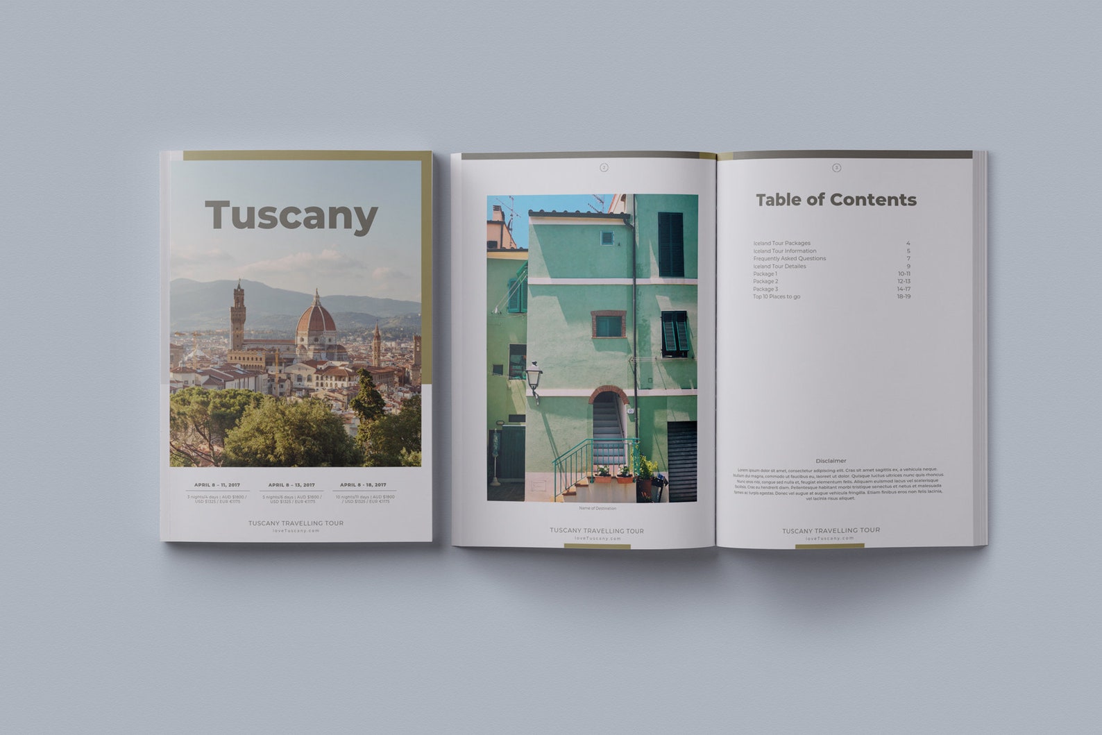 Canva EBook Template Brochure Travel Guide Template Travel Etsy