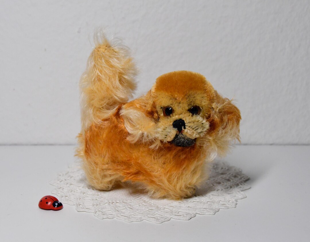 Original Steiff Pekingese peky Made of Long-haired Mohair / Dog Figure ...