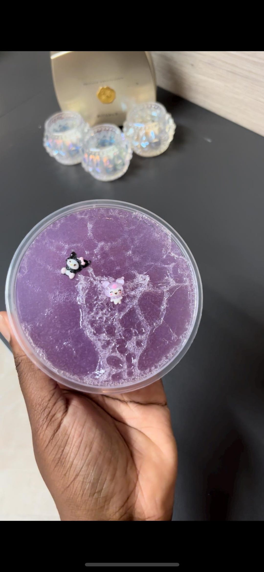 Kuromi Slime With a Charm - Etsy