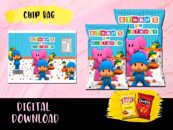 Pocoyo Chip Bag Birthday Party Potato Labels Labels - Etsy