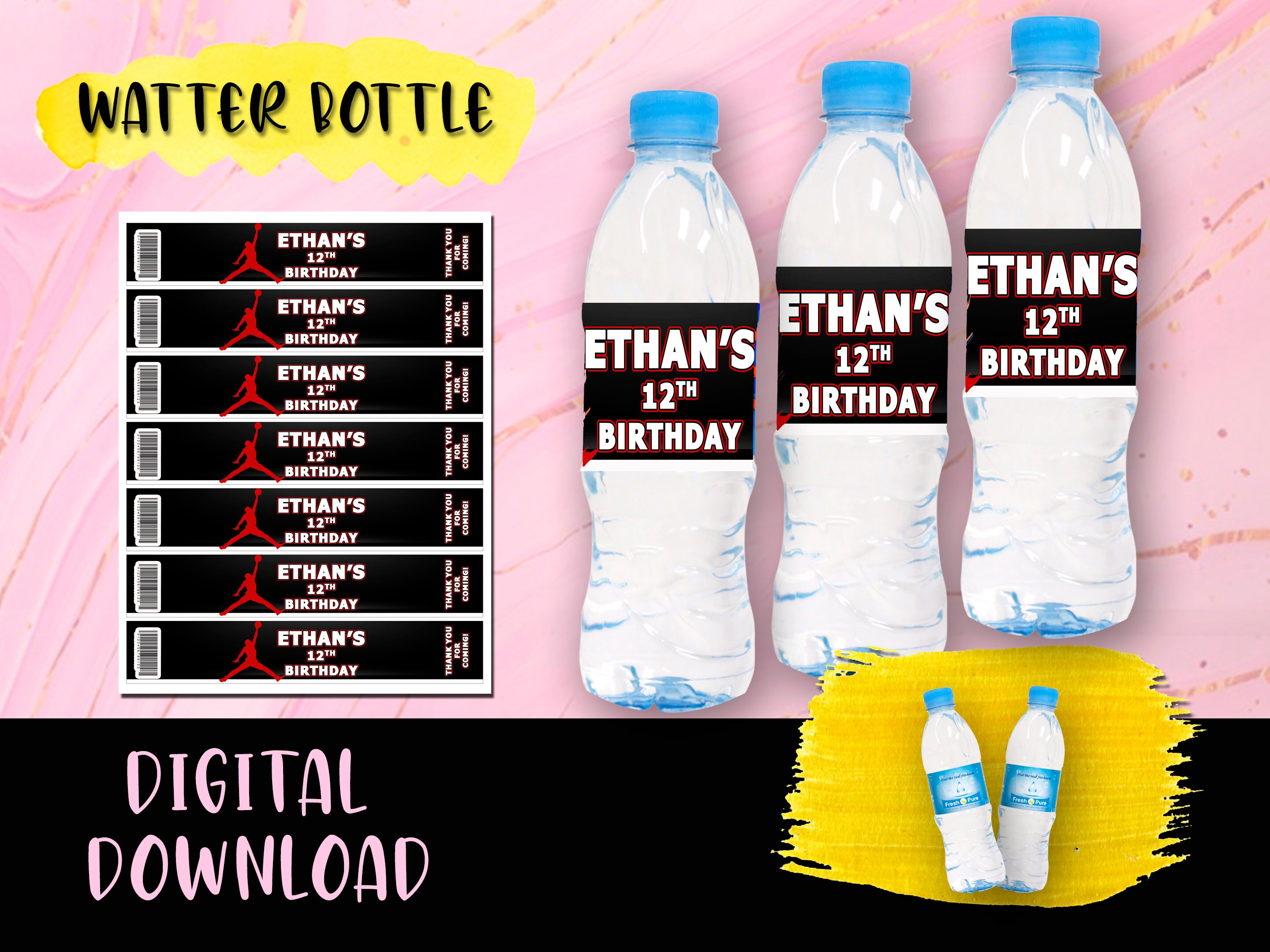 Jordan Jumpman Birthday Party Pack Chip Bag Candy Bar - Etsy