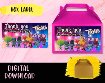 Gable Box Trolls Party Only DIGITAL DOWNLOAD for Gable Box Trolls ...