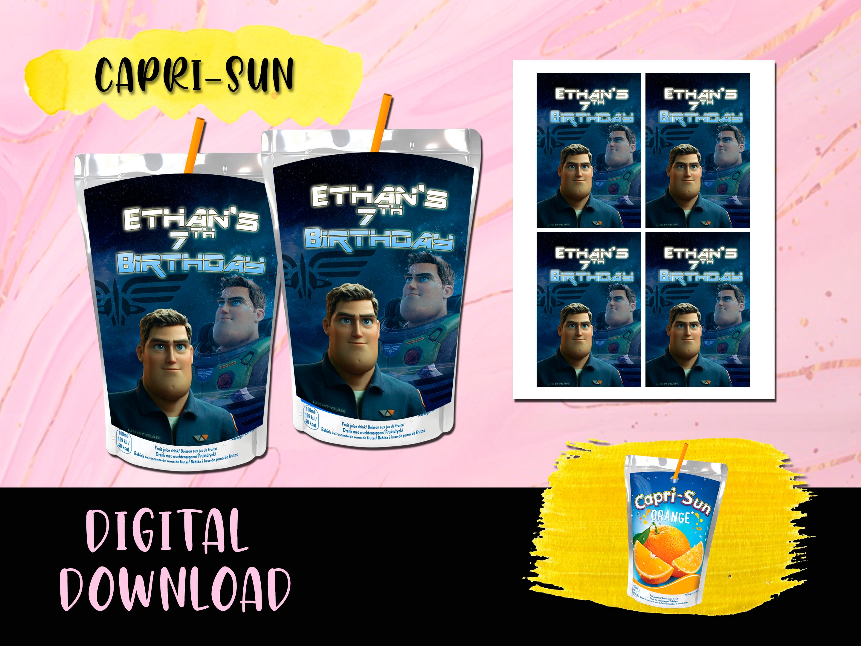 Buzz Lightyear Birthday Party Pack Chip Bag Lollipop - Etsy