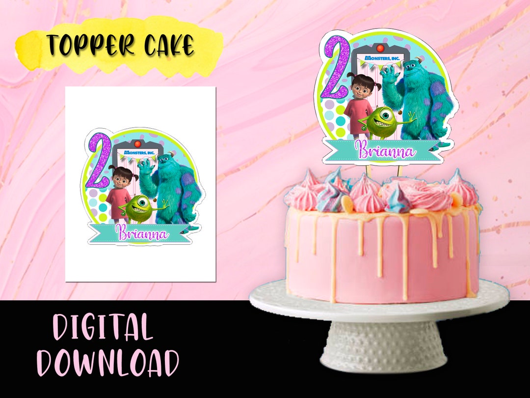 Monsters, Inc Birthday Party Pack Topper Cake Toppers. Topper Cupcakes ...