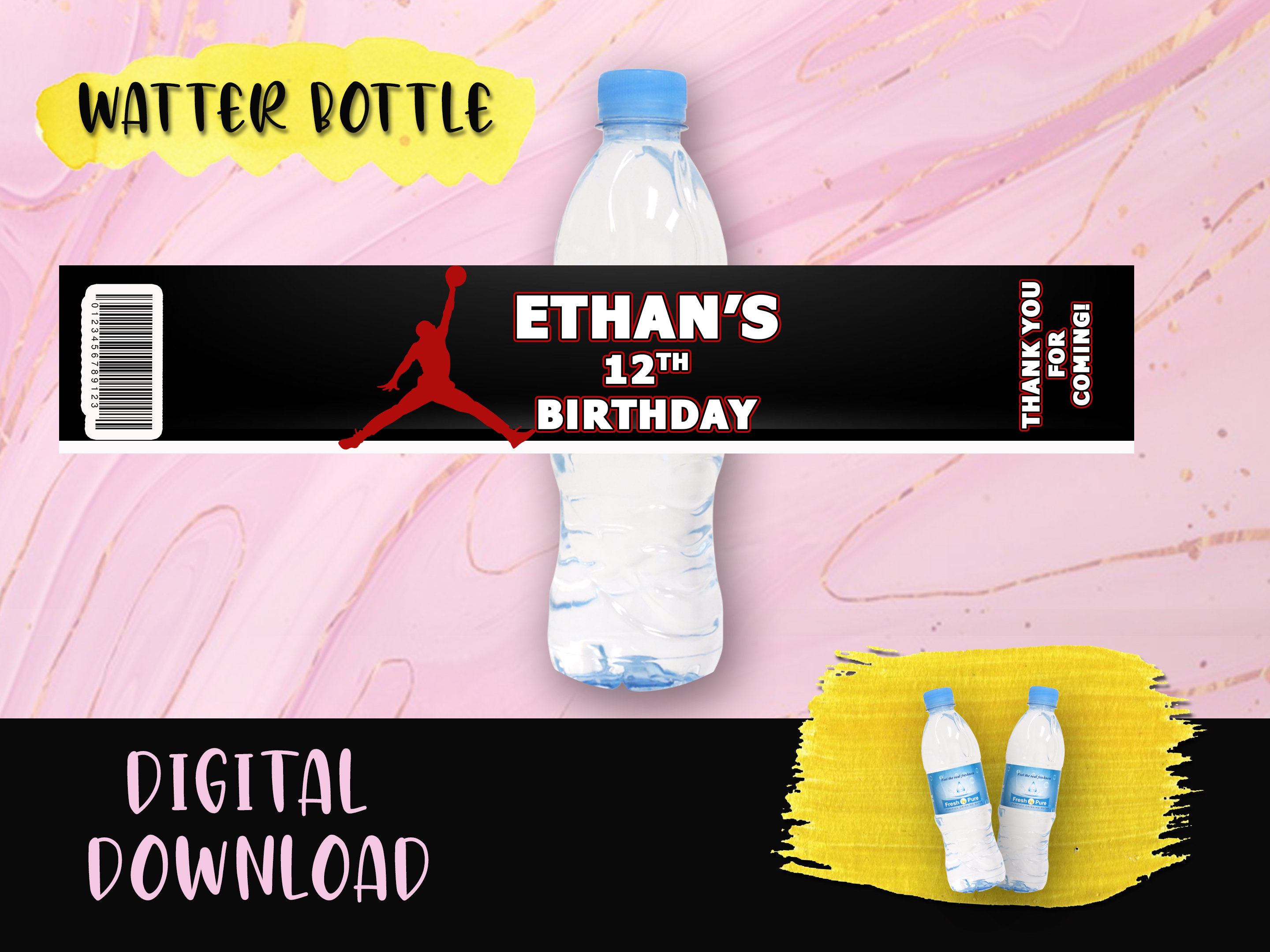 Jordan Jumpman Birthday Party Pack Chip Bag Candy Bar - Etsy