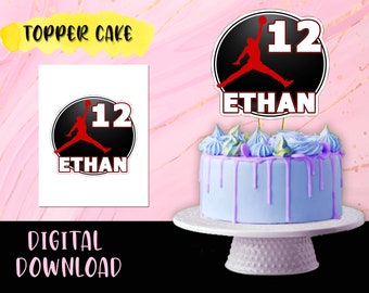 Basketball Topper Cake Printable Toppers Basketball Birthday Party - Etsy