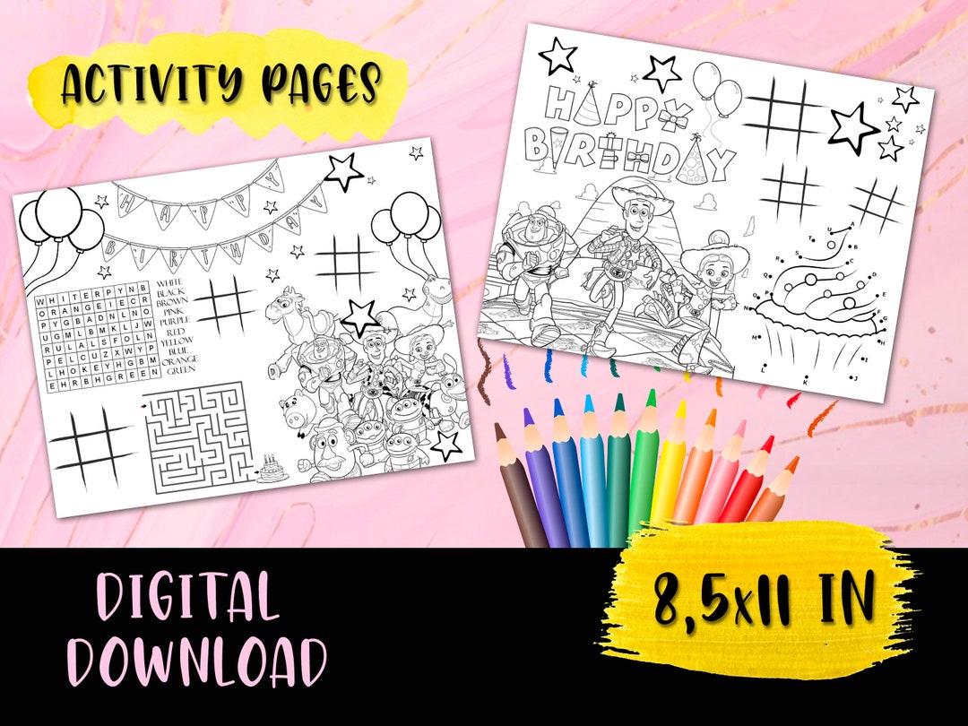 Toy Story Coloring, Toy Story Activities Birthday, Toy Story Coloring ...