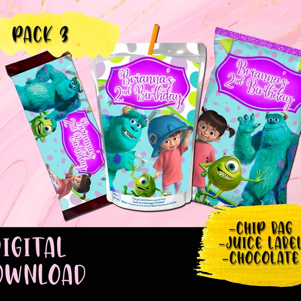 Monster Inc Favors - Etsy