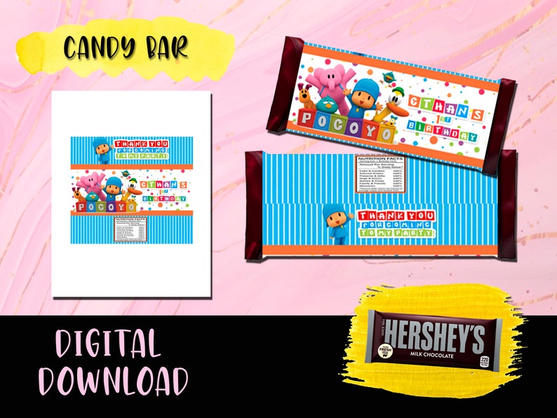 Pocoyo Birthday Party Pack Chip Bag Juice Candy Bar - Etsy