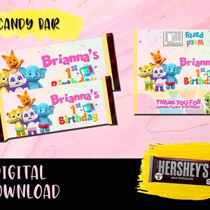 Word Party Birthday Party Pack - Chip Bag - Lollipop - Favor Bag- Juice ...