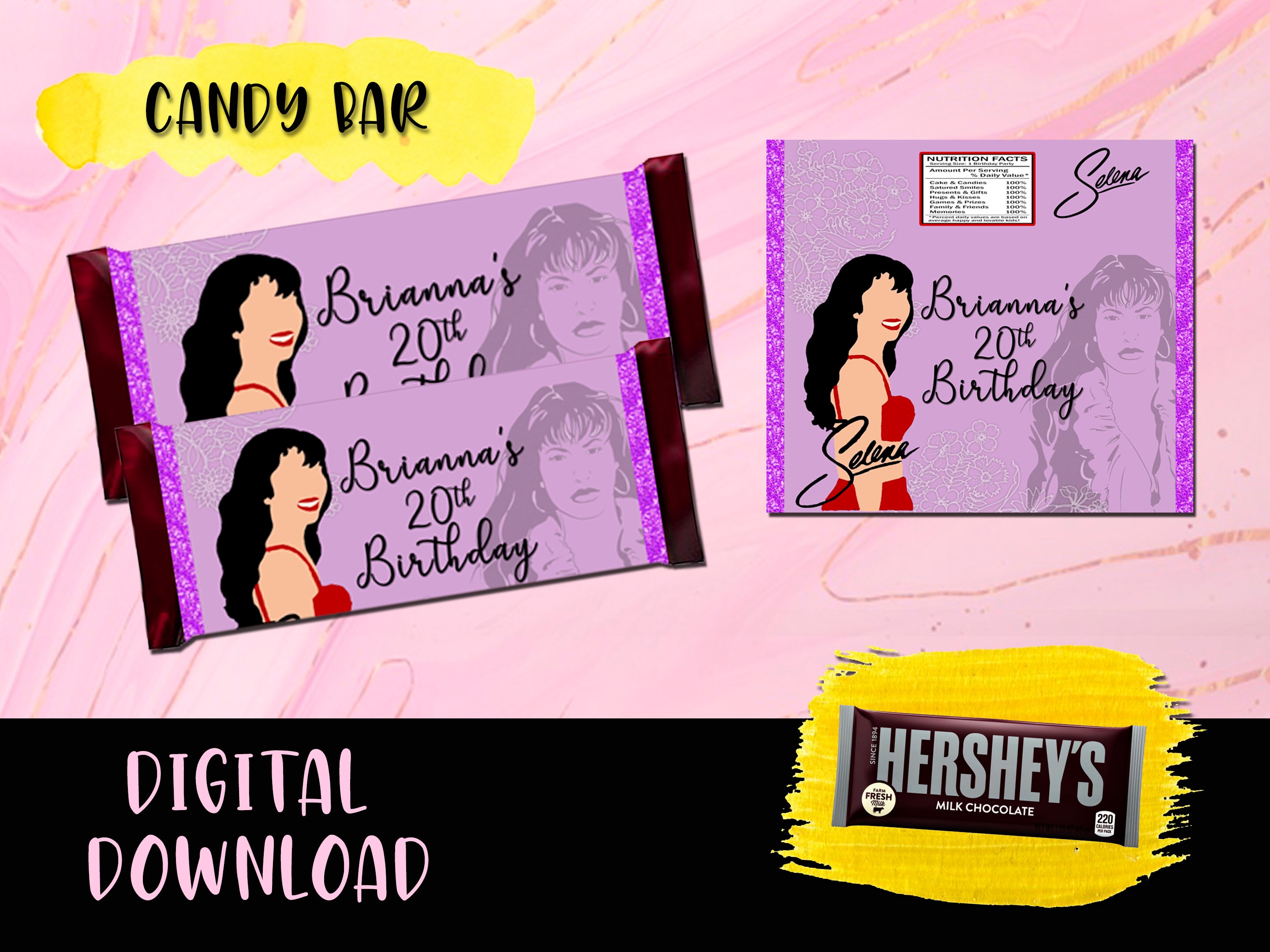 Selena Quintanilla Birthday Party Pack Chip Bag Candy Bar - Etsy