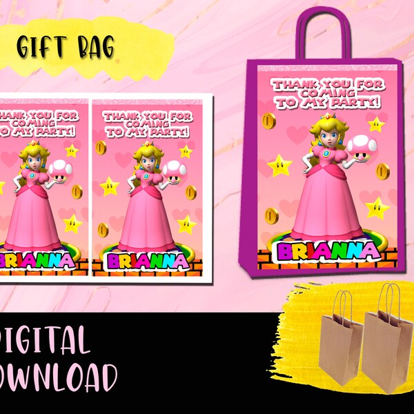 Princess Peach Chip Bags - Etsy
